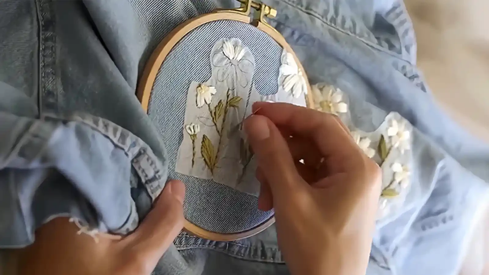 How to Embroider over a Hole: Mend and Repair Holes with Embroidery